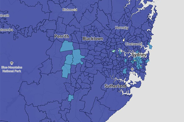 NSW vaccination rates suburb by suburb