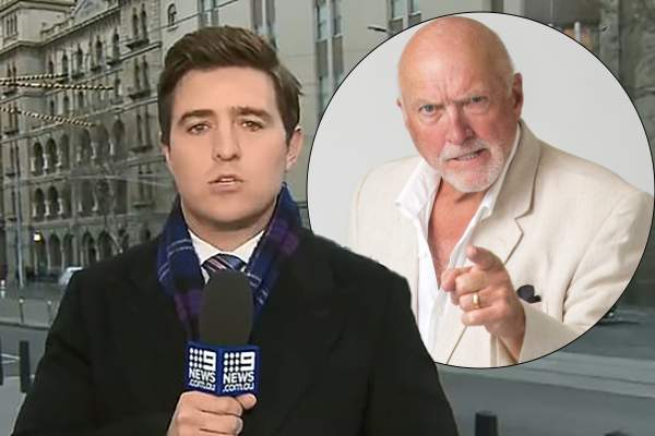 Rex Hunt to the rescue as tables turn for Nine reporter