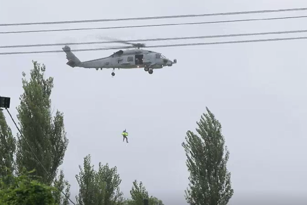The amazing rescue of mother and two children