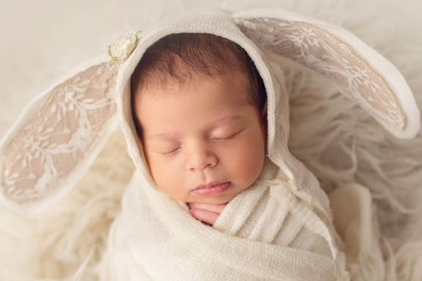 Abdallah family share adorable photo of their newborn baby