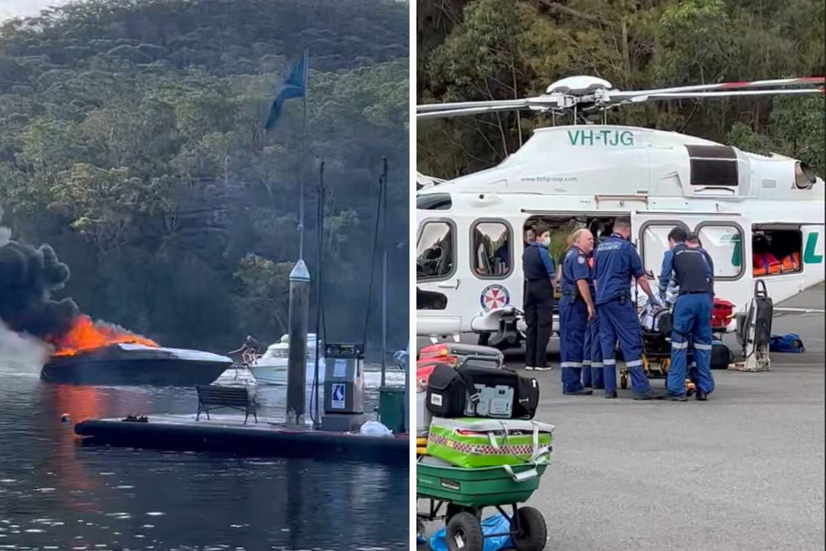 VIDEO: Boat explodes in Sydney's north