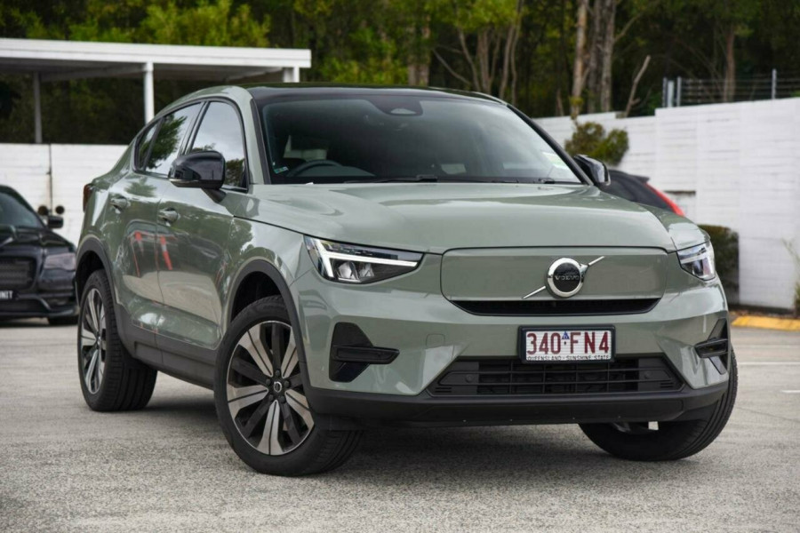 Volvo’s C40 recharge SUV with a sloped Coupe roof