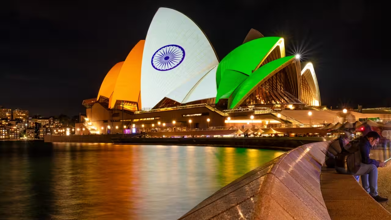 'Can you believe it?': PM defends lighting up Opera House for India