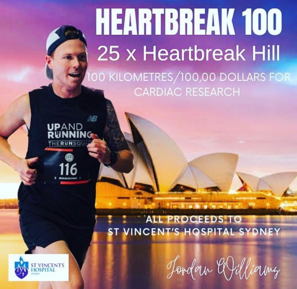 The man running 100km for heart research