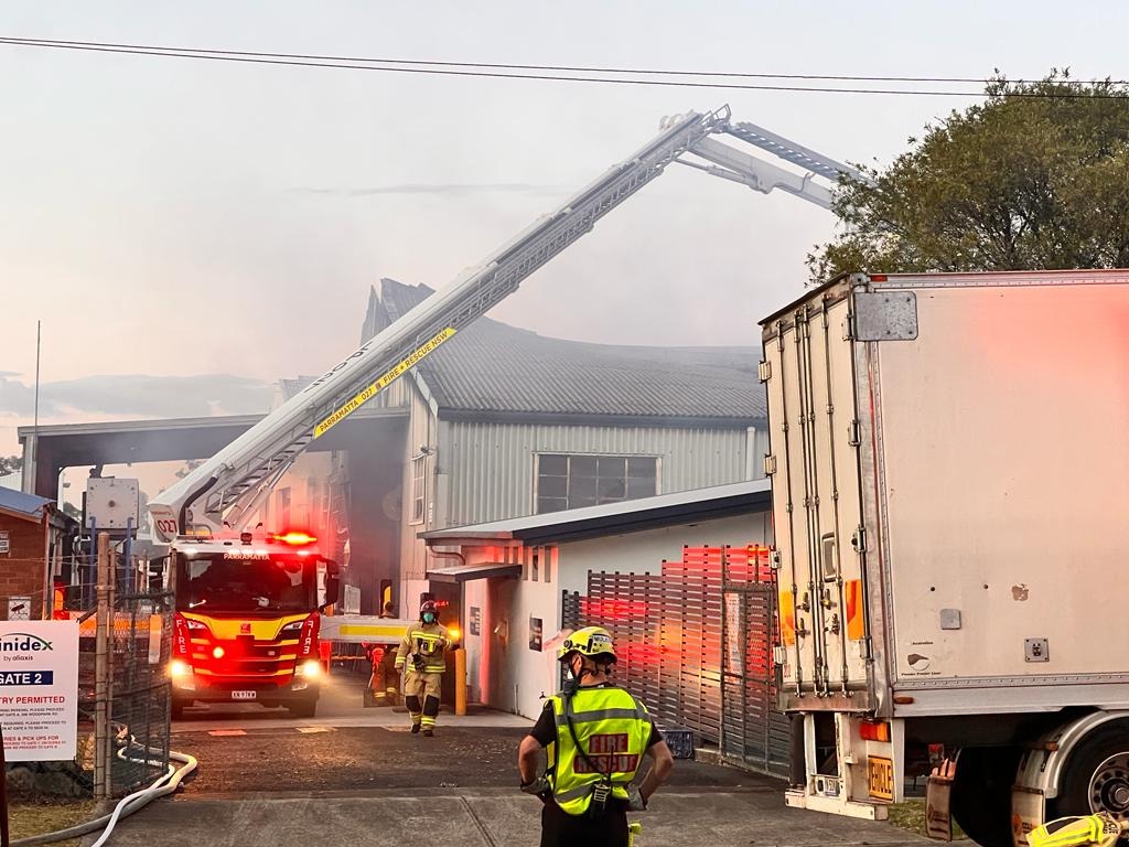 More than 100 firefighters battle Sydney factory fire