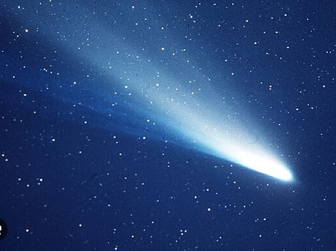 Halley's Comet begins its return journey to Earth