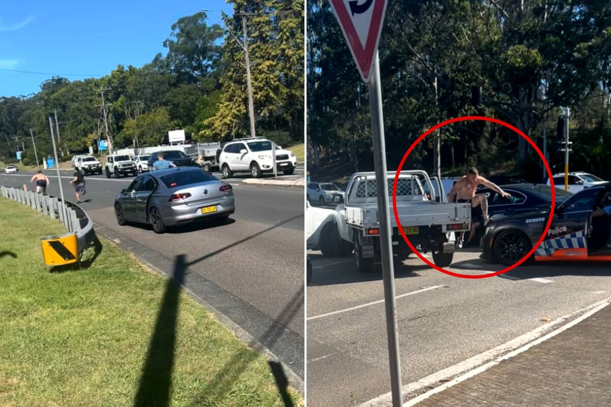 Must Watch - Dramatic footage of a wild Police chase in Erina