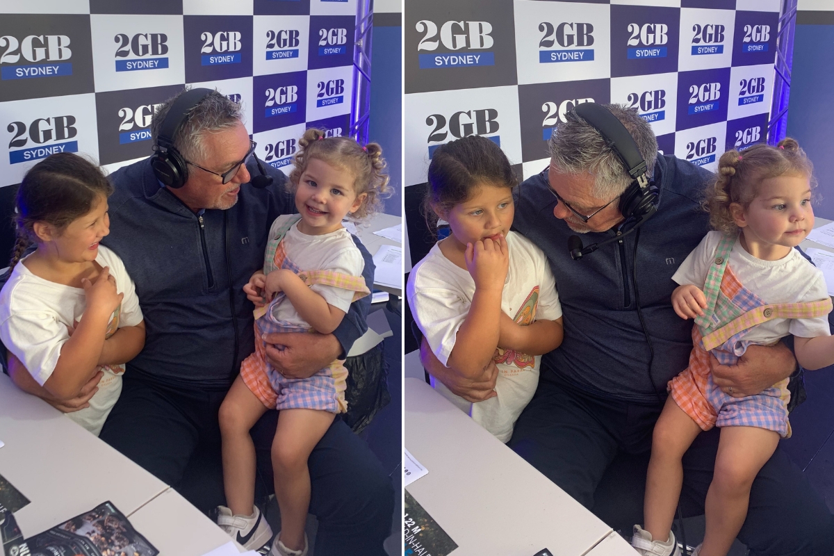 Ray's adorable grandchildren join him at the Easter Show