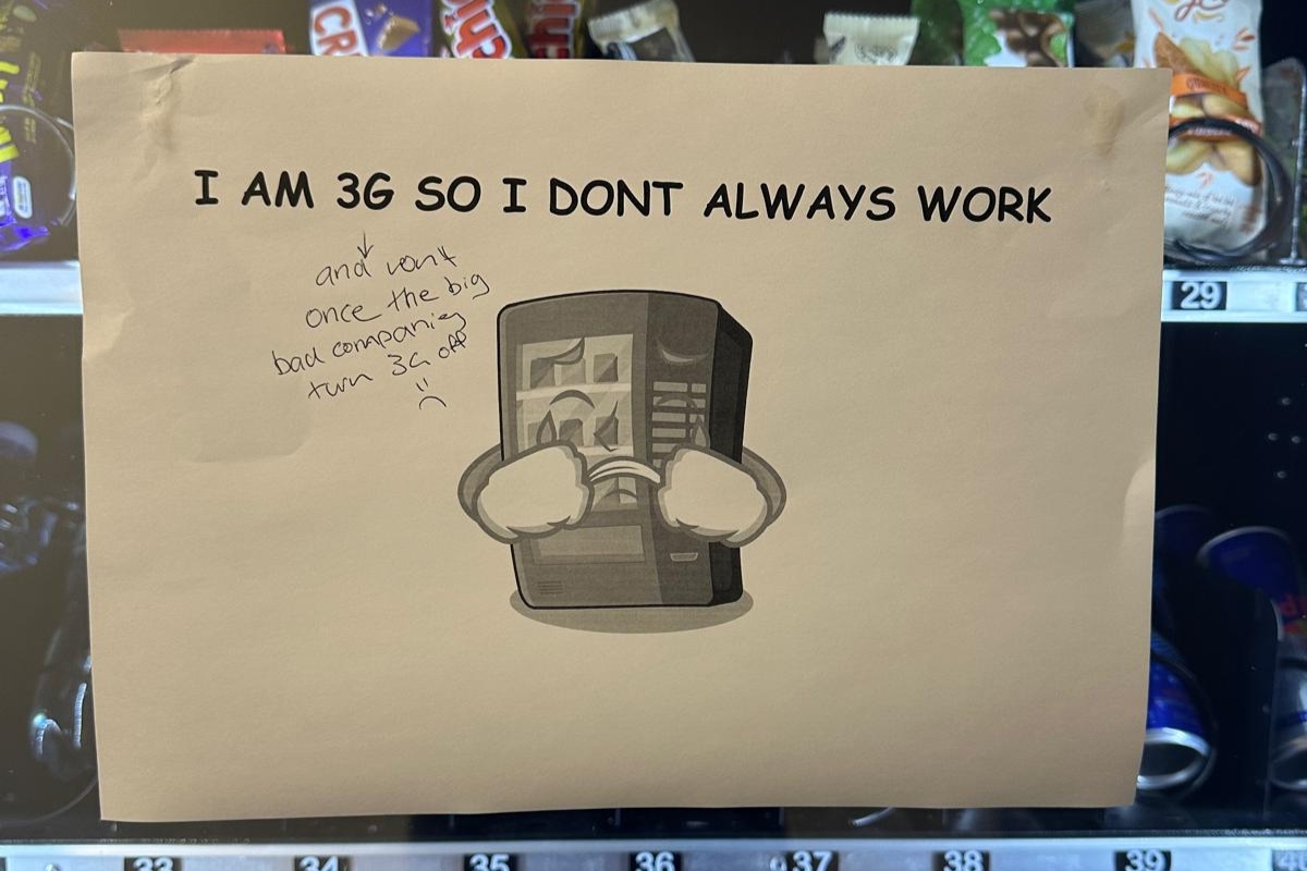 Exclusive - Vending machines impacted by 3G shutdown