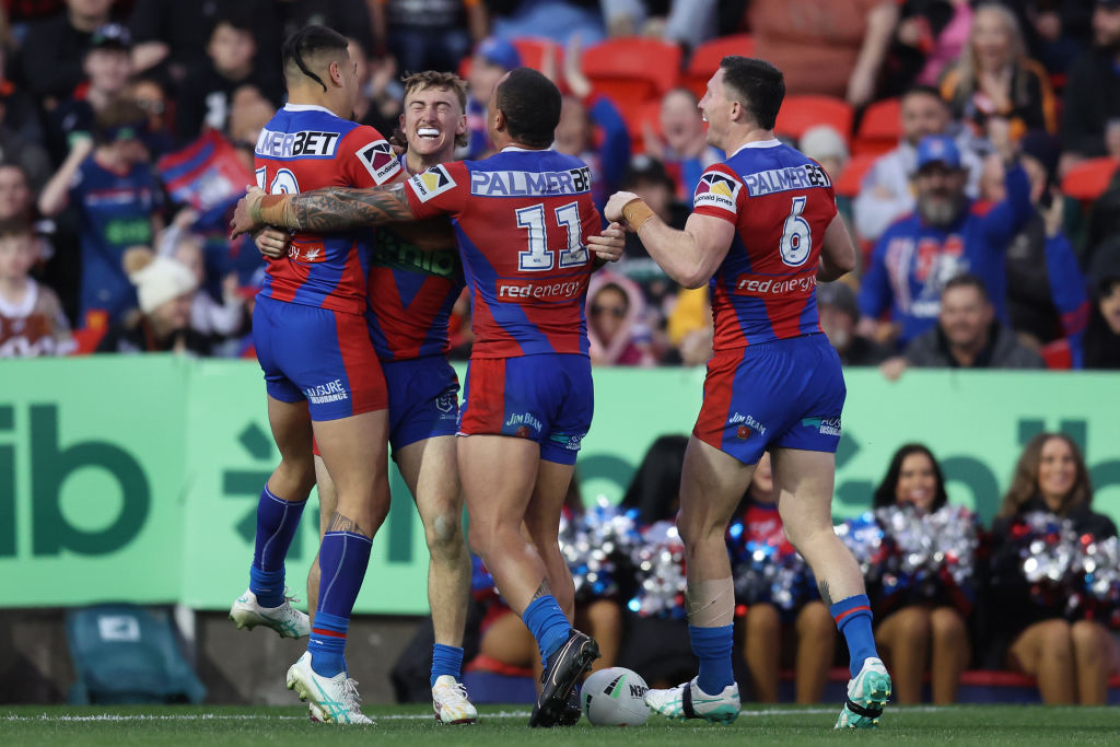 Knights winger Fletcher Sharpe on win against the Tigers